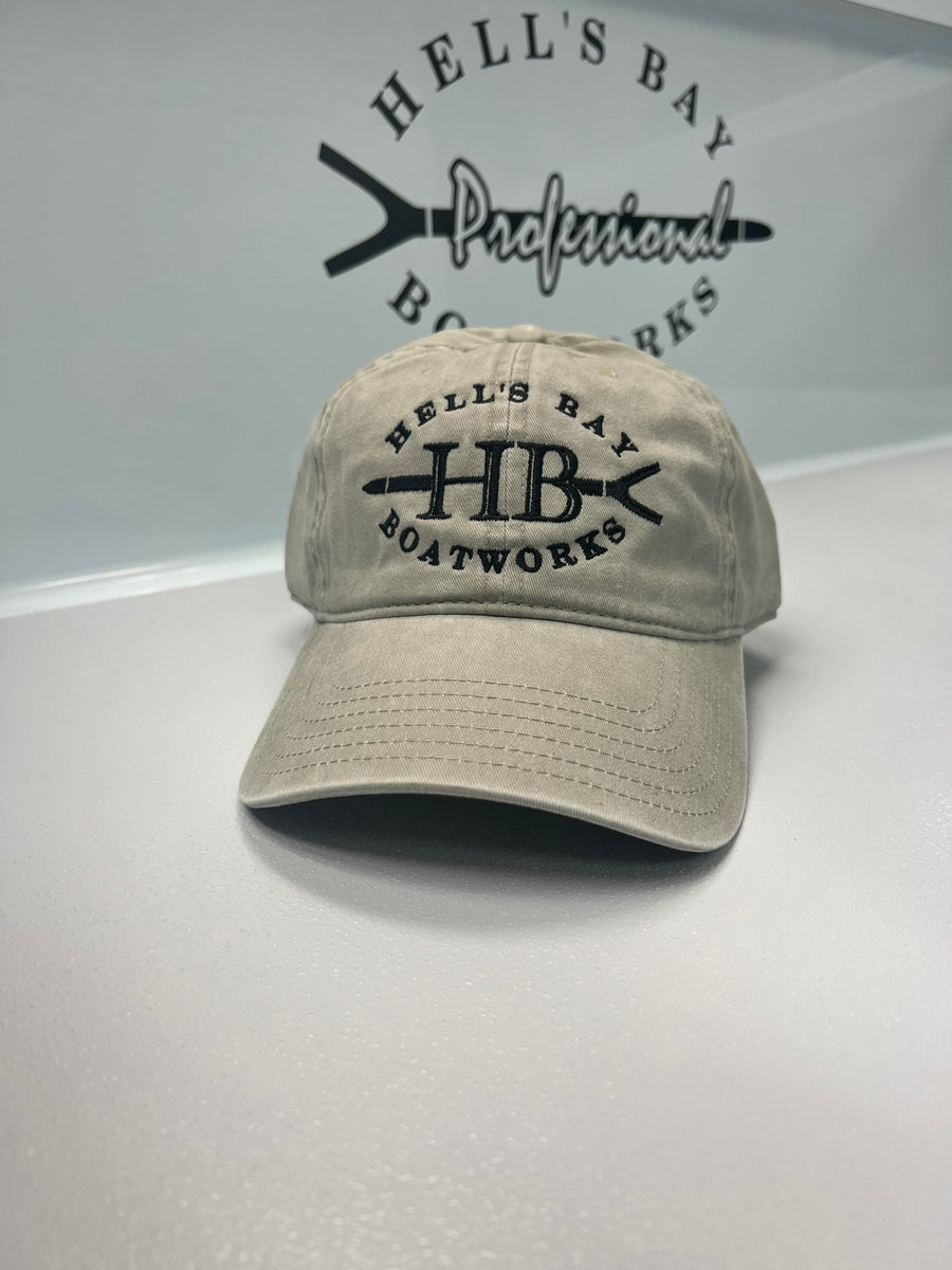 Hell's Bay Classic Logo Hat - Stone Grey – Hell's Bay Boatworks Shop
